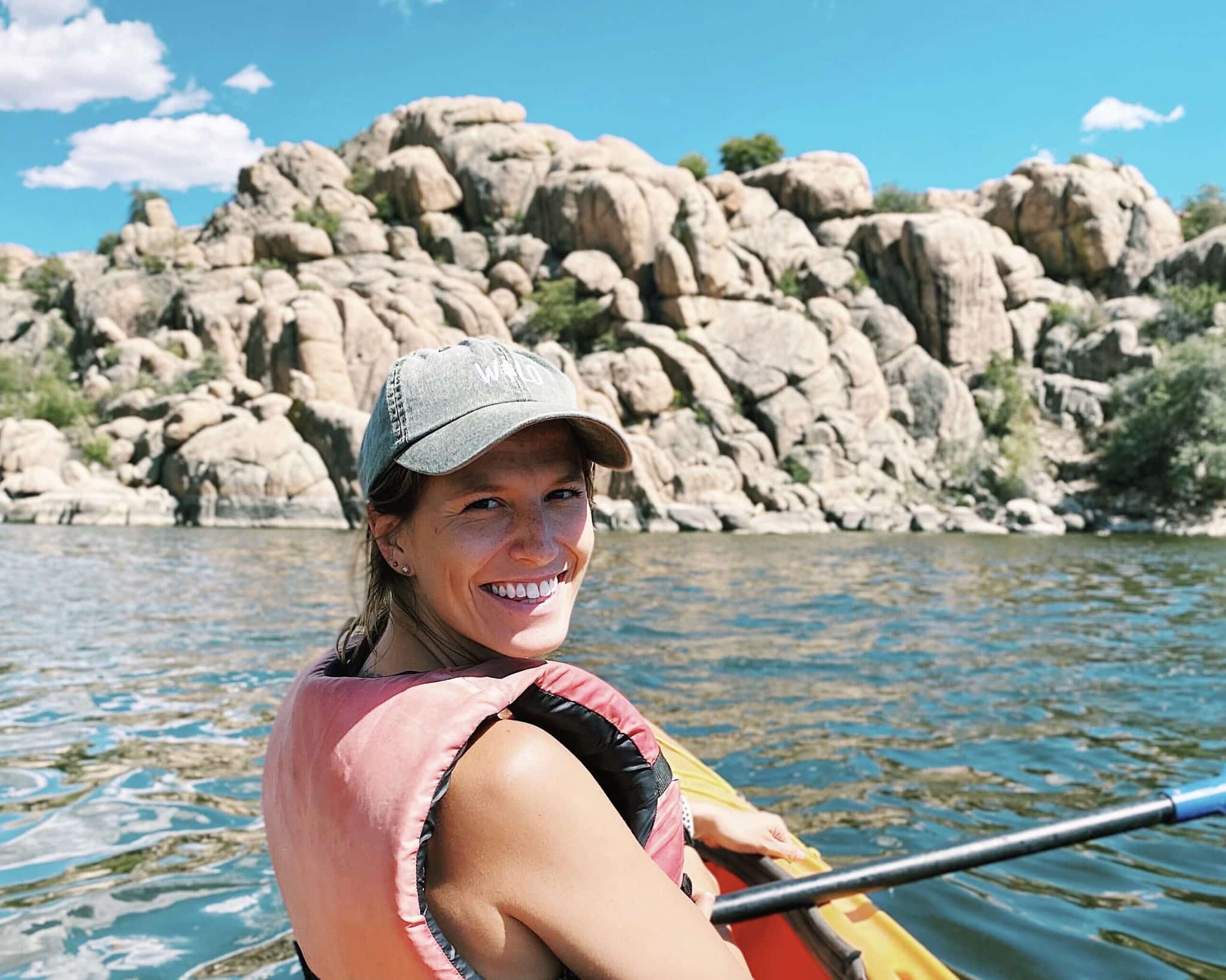 Kayak at Watson Lake